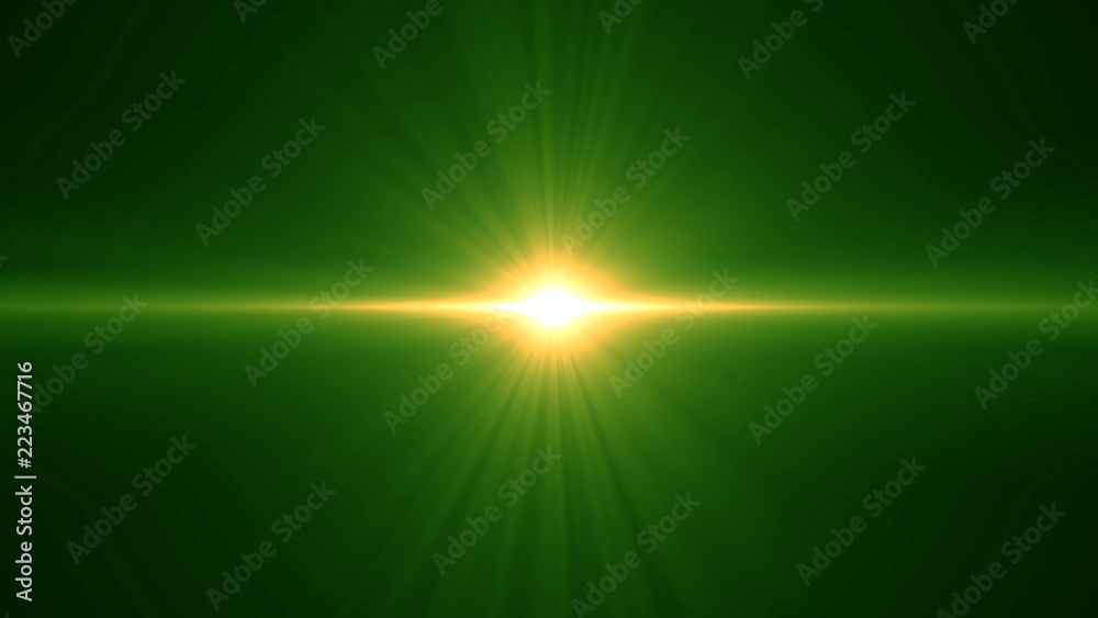 Green lens flare light Stock Photo | Adobe Stock