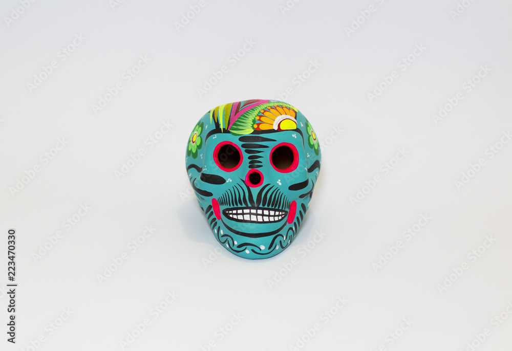 Foto de Calaca azul frente, día de muertos en México, tradición 2 de ...