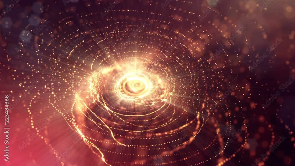 4k abstract background with smooth looped animation of glowing ...