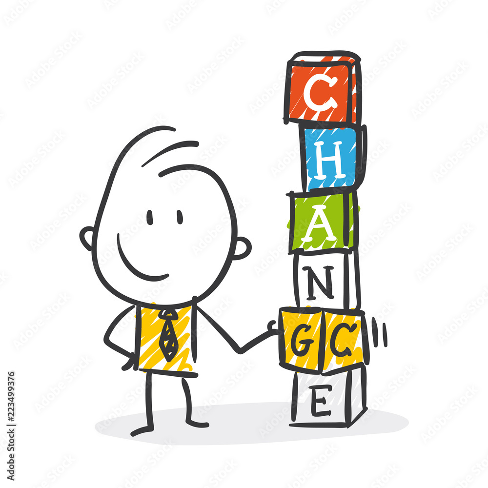 Strichfiguren / Strichmännchen: Coaching, Change, Chance. (Nr. 306 ...