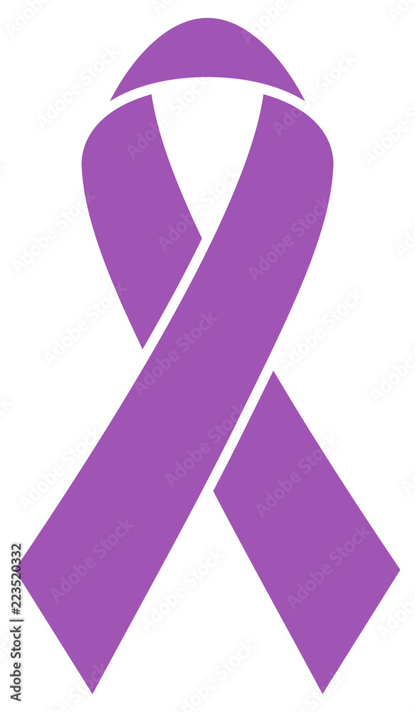 Graphic Purple Ribbon Stock Vector | Adobe Stock