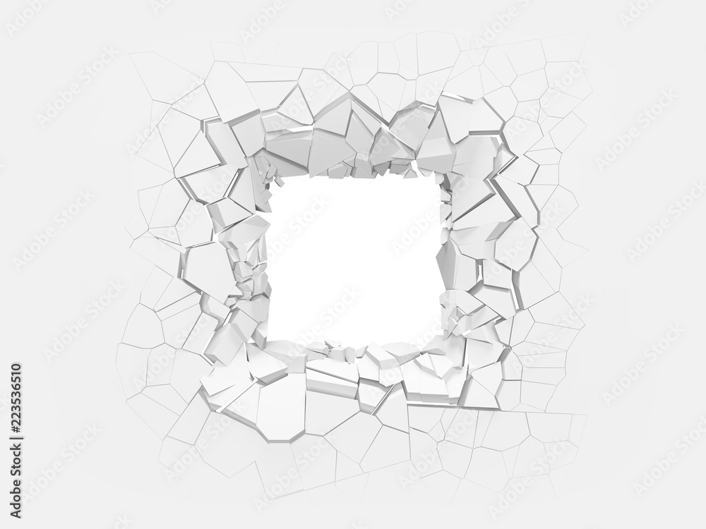 3d Hole Drawings On Wall