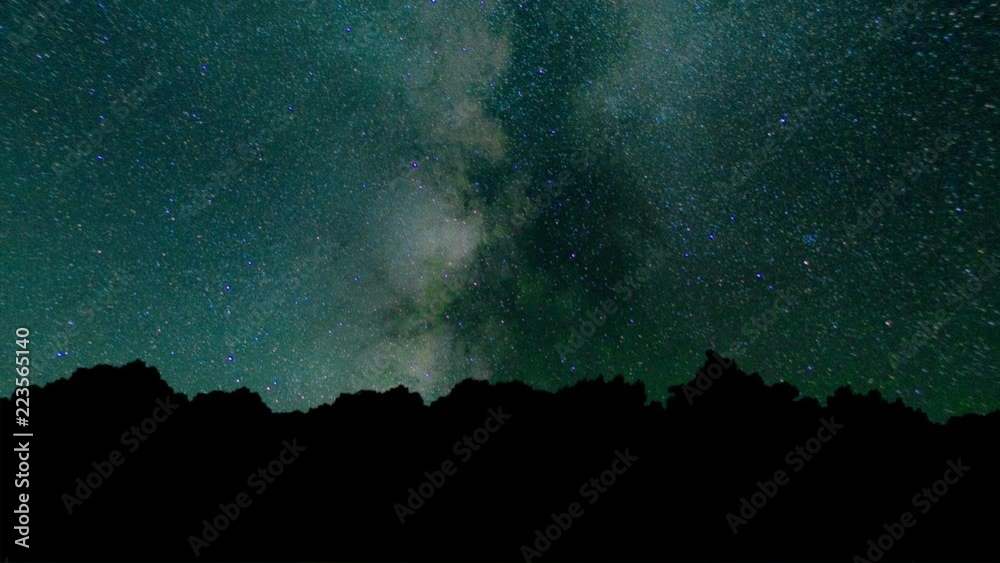 Milky Way Time Lapse Beautiful night sky. Time Lapse - Beautiful Milky ...