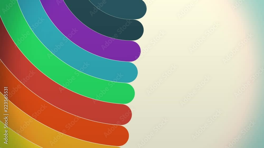 Colorful rainbow paint curves spinning with a spectrum of vibrant ...