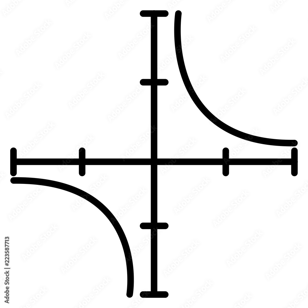 coordinate axis line icon Stock Vector | Adobe Stock