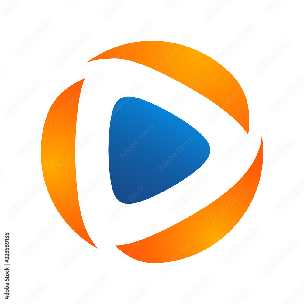 Media play logo vector simple modern concept ,Media logo sign,Play logo ...