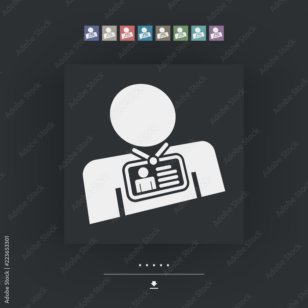 Identity card Stock Vector | Adobe Stock