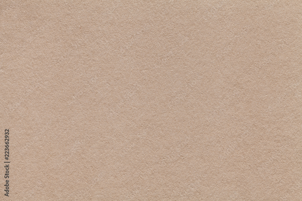 Texture of old beige paper closeup. Structure of a dense cardboard sand ...