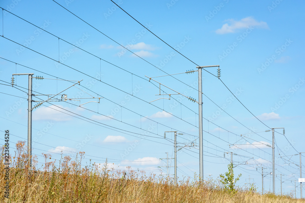 Overhead line equipment of the LGV Est, the East European high-speed ...