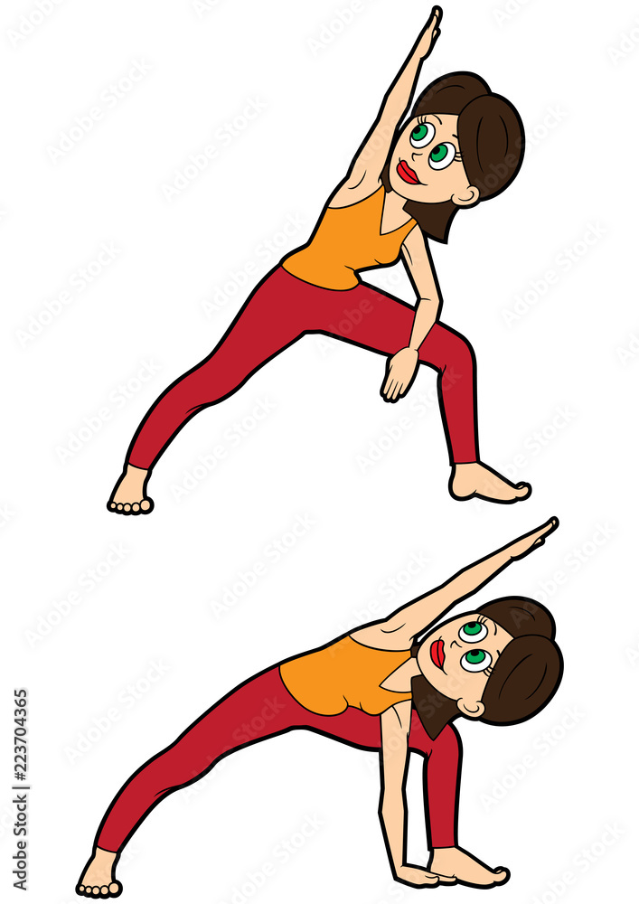 Yoga Extended Side Angle Pose