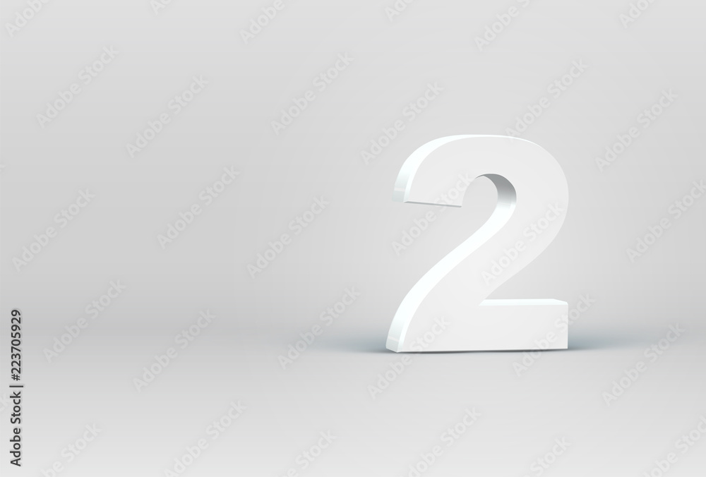 High detailed 3D font character, vector illustration Stock Vector ...