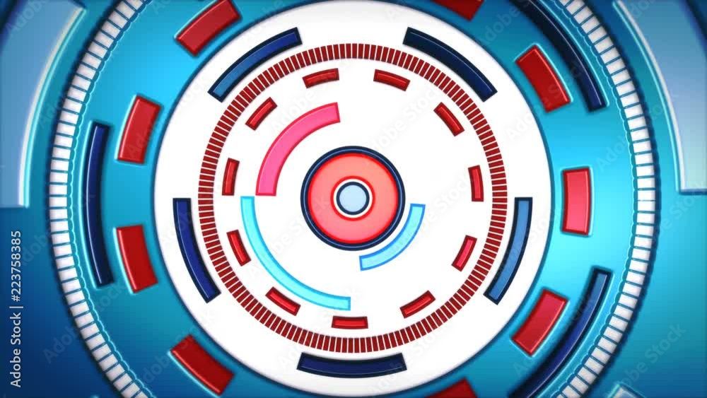 3d Futuristic Hud Background Loop Futuristic Abstract Technology