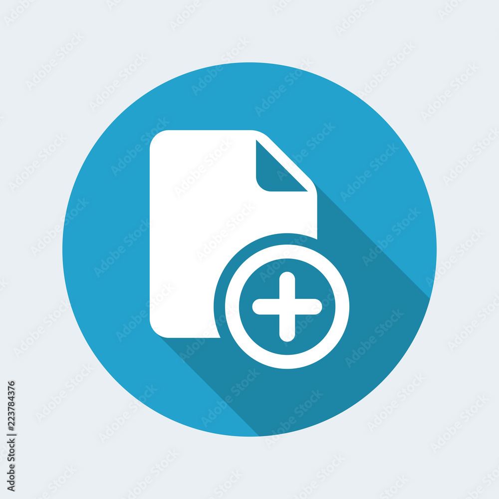 Create new file - Vector flat minimal icon Stock Vector | Adobe Stock