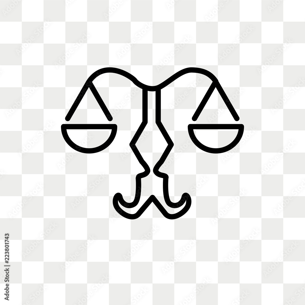 Balance vector icon isolated on transparent background, Balance logo ...