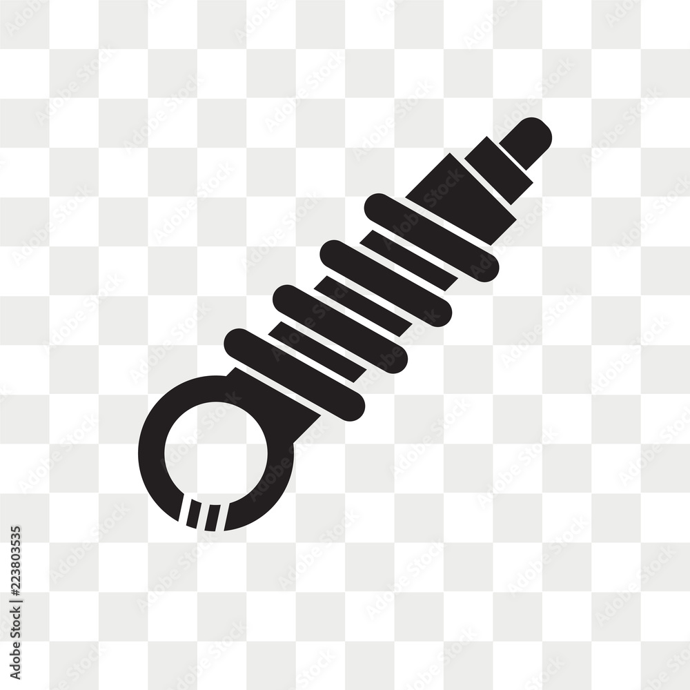 Damper vector icon isolated on transparent background, Damper logo ...