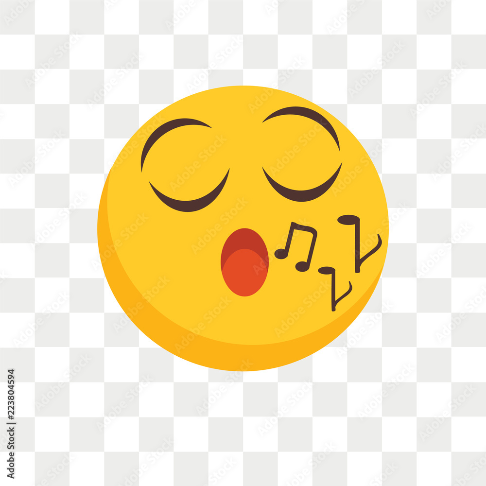 Singing vector icon isolated on transparent background, Singing logo ...