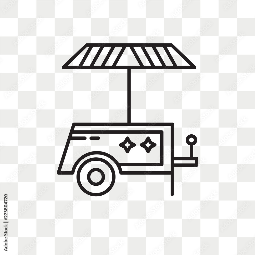 Popcorn Shop vector icon isolated on transparent background, Popcorn ...