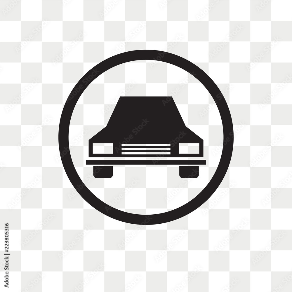Car parking vector icon isolated on transparent background, Car parking ...