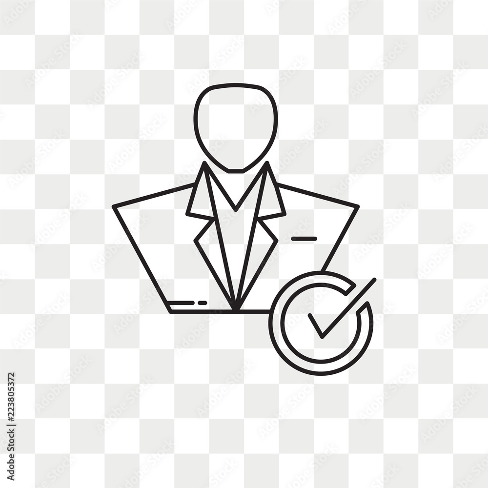 Candidate vector icon isolated on transparent background, Candidate ...