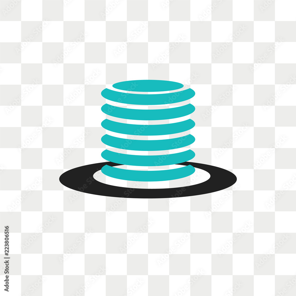 Database Analysing vector icon isolated on transparent background, Database Analysing logo ...