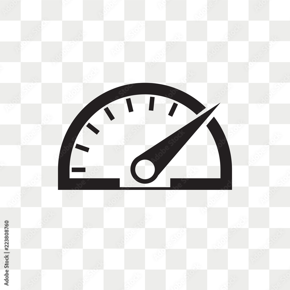 Dashboard vector icon isolated on transparent background, Dashboard ...