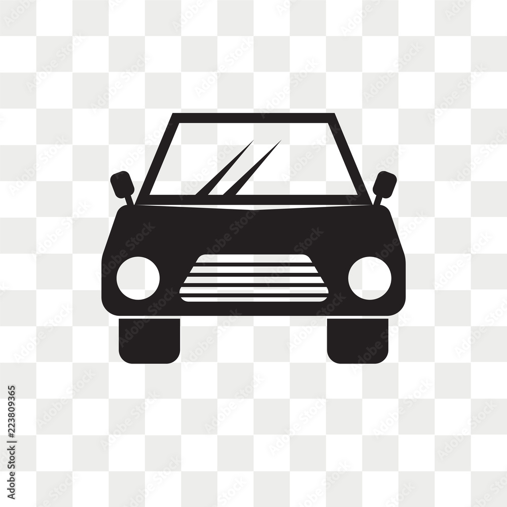 Car vector icon isolated on transparent background, Car logo design ...