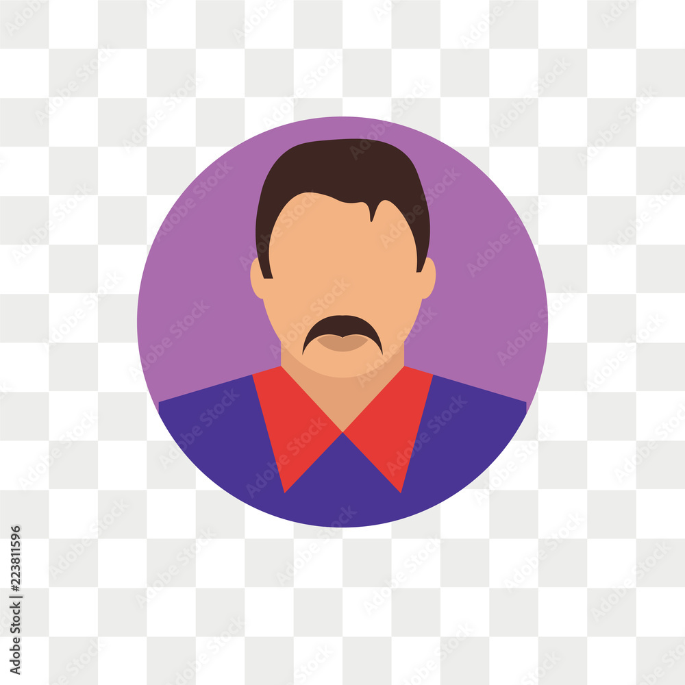 Father vector icon isolated on transparent background, Father logo ...