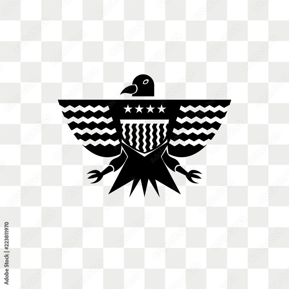 Eagle vector icon isolated on transparent background, Eagle logo design ...
