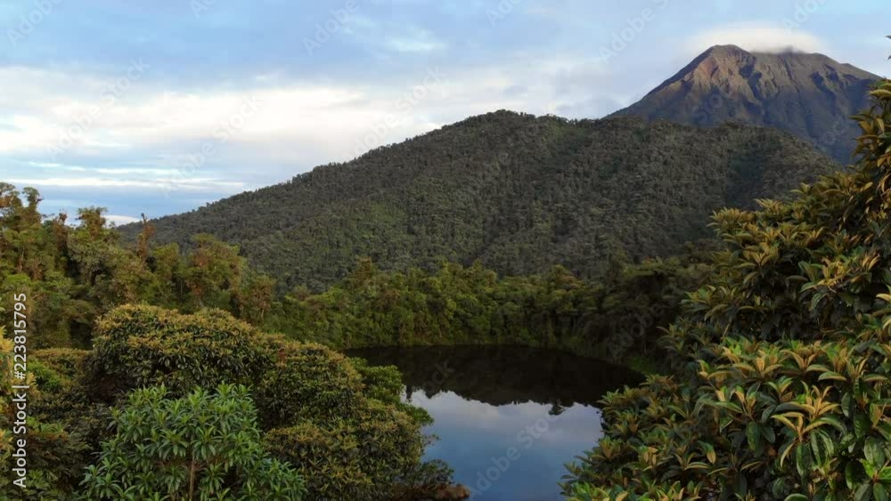 Rising out of the forest to view Sumaco Volcano clothed in pristine ...