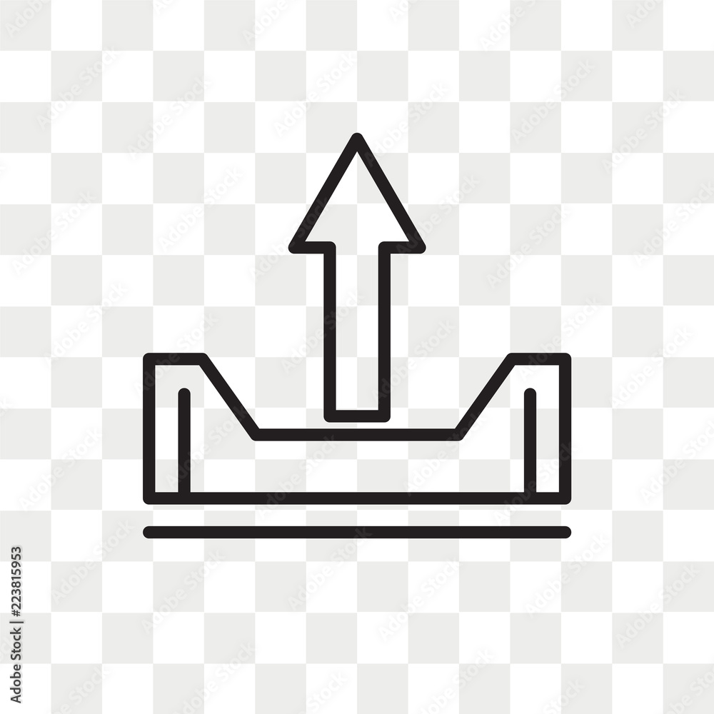 Export vector icon isolated on transparent background, Export logo ...