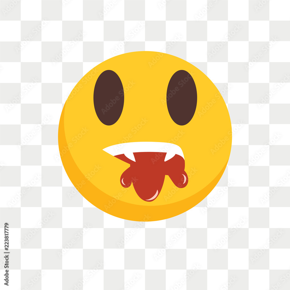 Vampire vector icon isolated on transparent background, Vampire logo ...