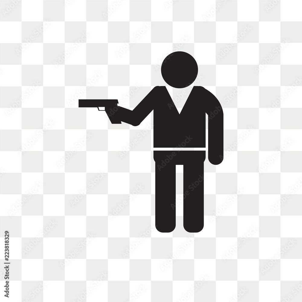 Criminal heist vector icon isolated on transparent background, Criminal ...