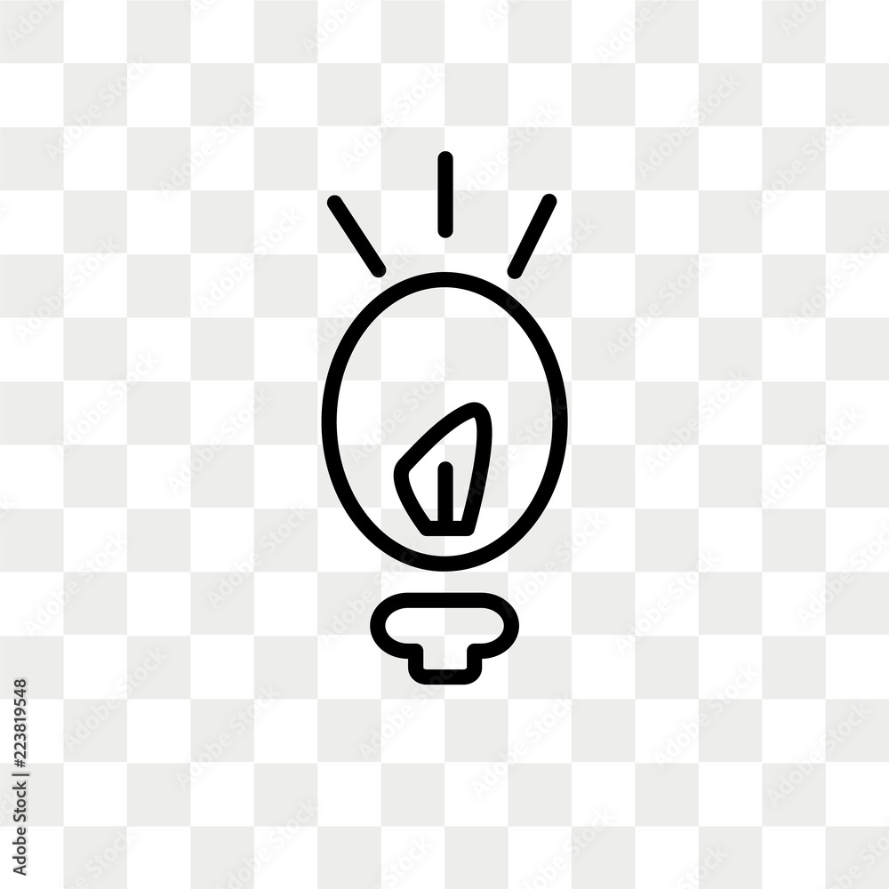 Thinking vector icon isolated on transparent background, Thinking logo ...