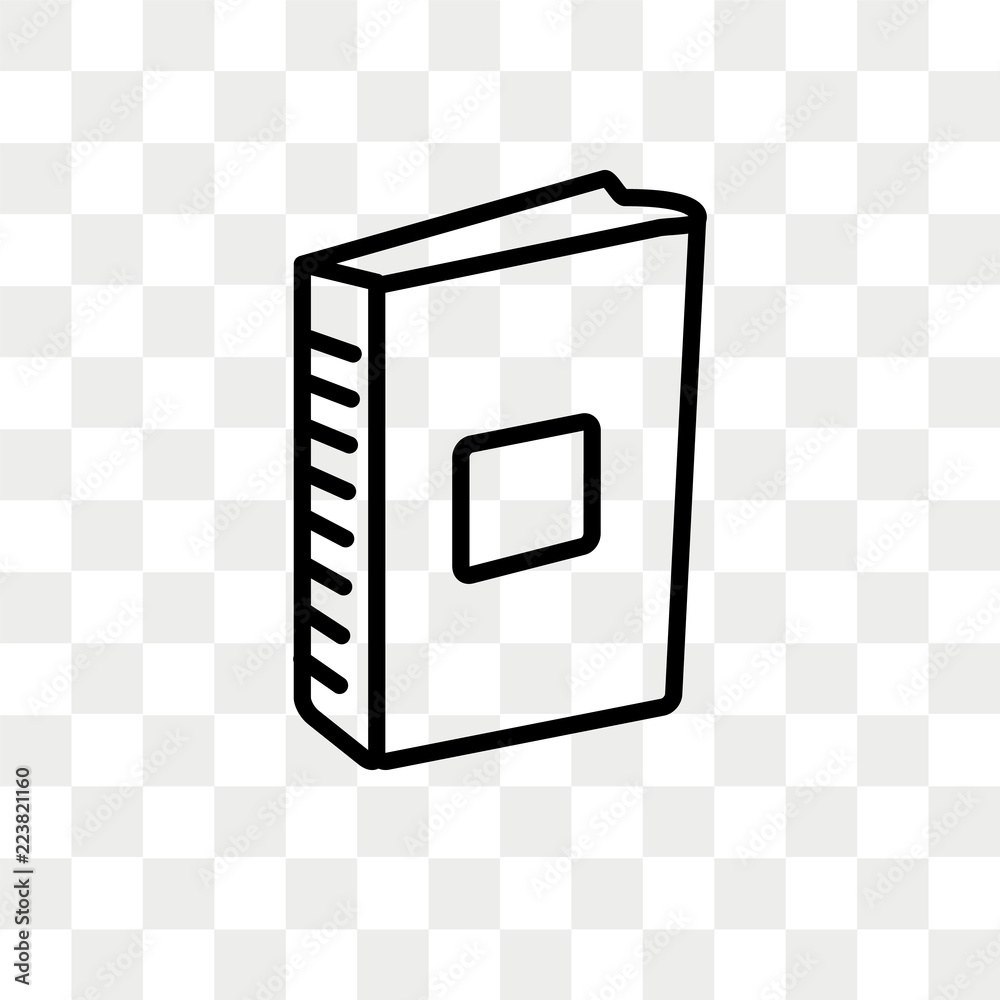 Encyclopedia vector icon isolated on transparent background ...