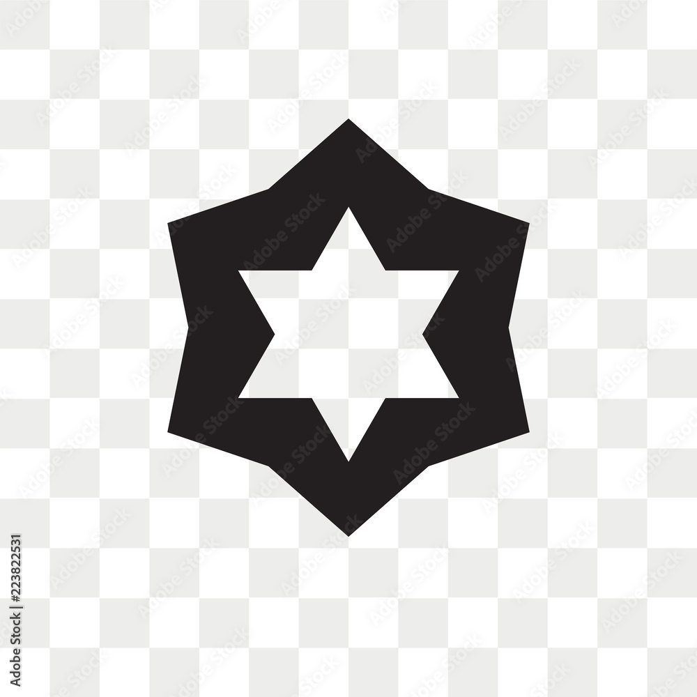 Star vector icon isolated on transparent background, Star logo design ...