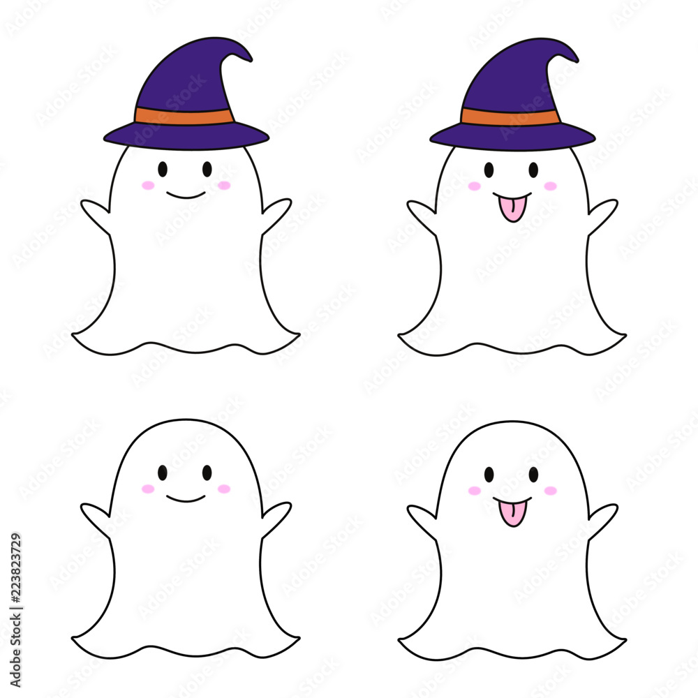 ハロウィン おばけ 素材 Stock 벡터 | Adobe Stock