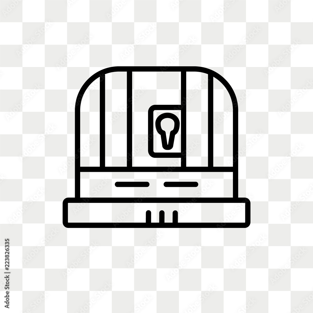Cage vector icon isolated on transparent background, Cage logo design ...
