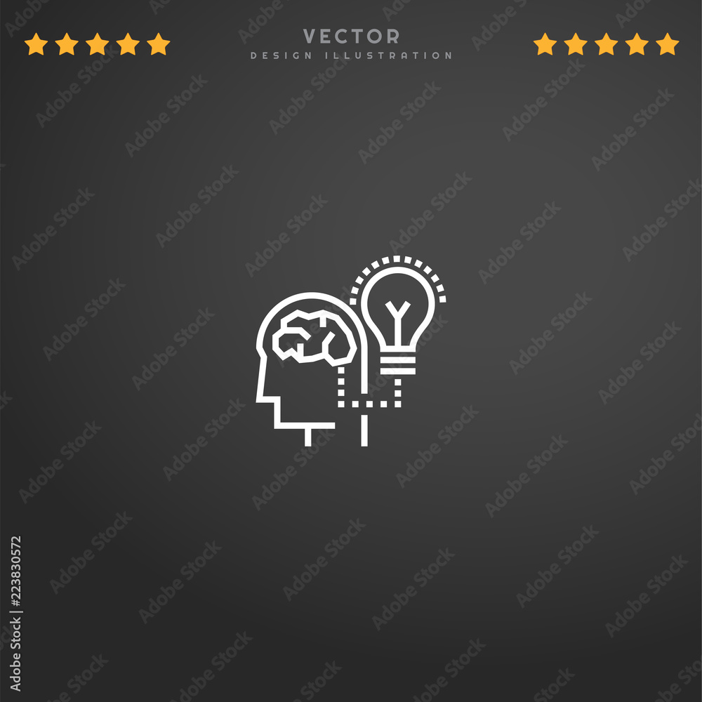Premium Symbol of Intelligence Related Vector Line Icon Isolated on ...