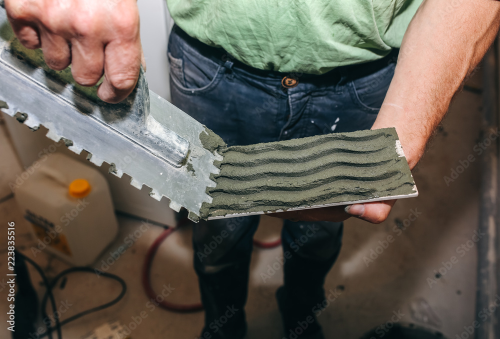 Foto de Maintenance repair works renovation in the flat. Restoration ...