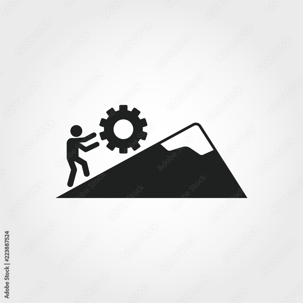 Persistence icon. Monochrome element illustration. Persistence symbol ...