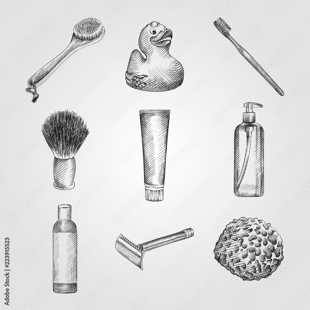 Toothbrush Pencil Drawing