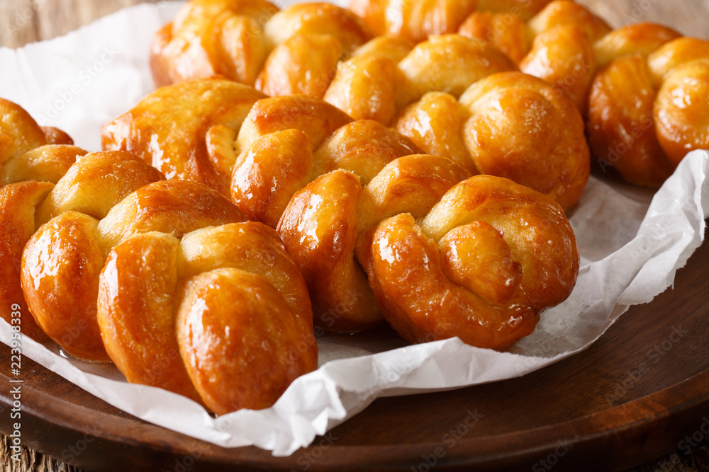 traditional South African sticky donut Koeksisters treat that’s ...