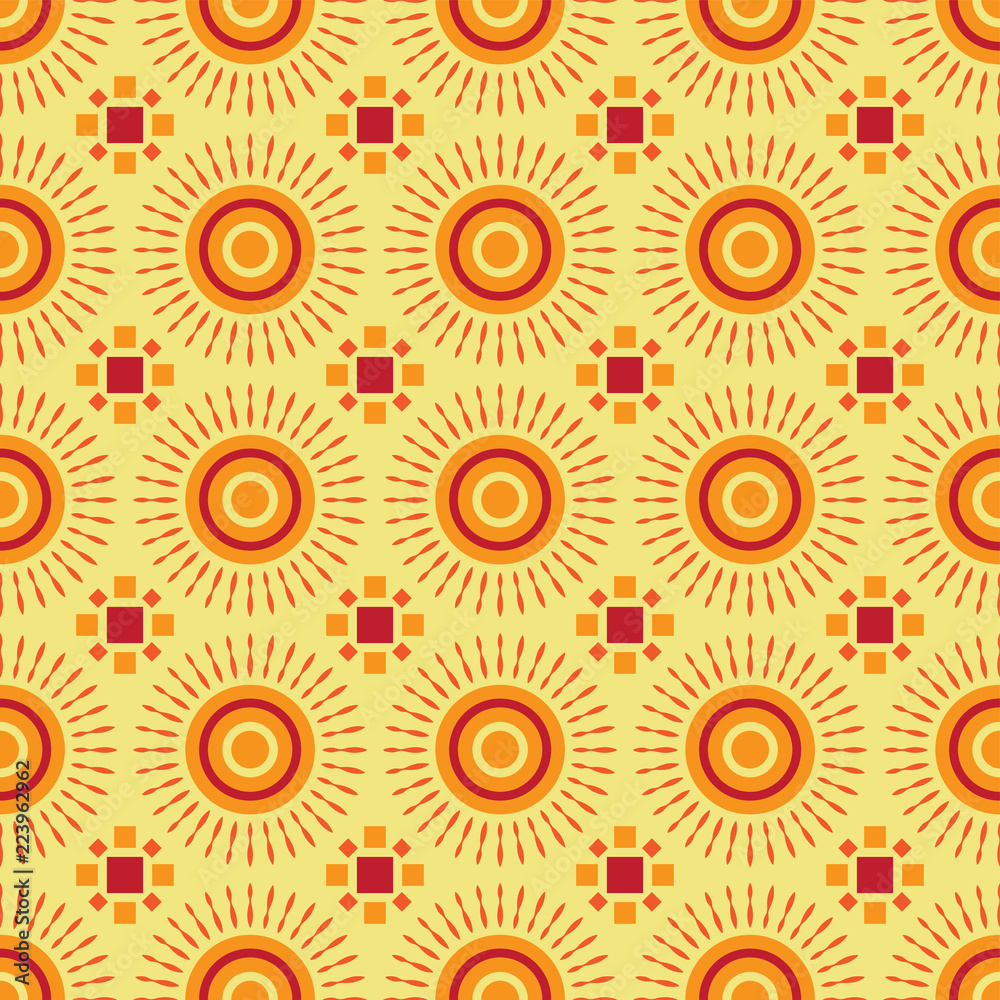 Shweshwe sun pattern Stock Vector | Adobe Stock
