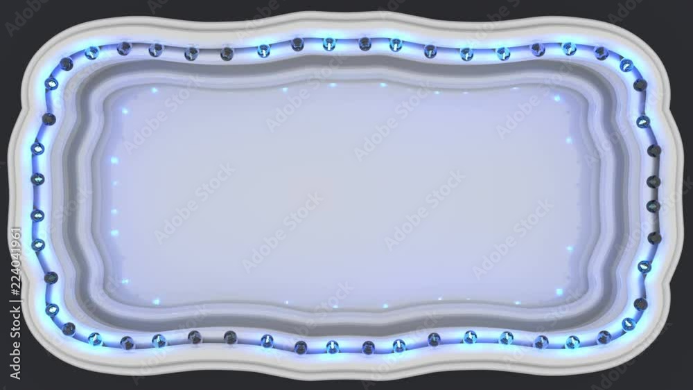 Marquee light board sign. Computer generated abstract motion background ...