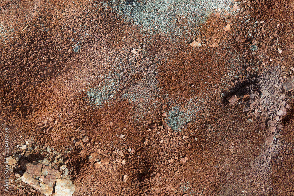 Red earth or soil background. Tropical laterite soil background of red ...
