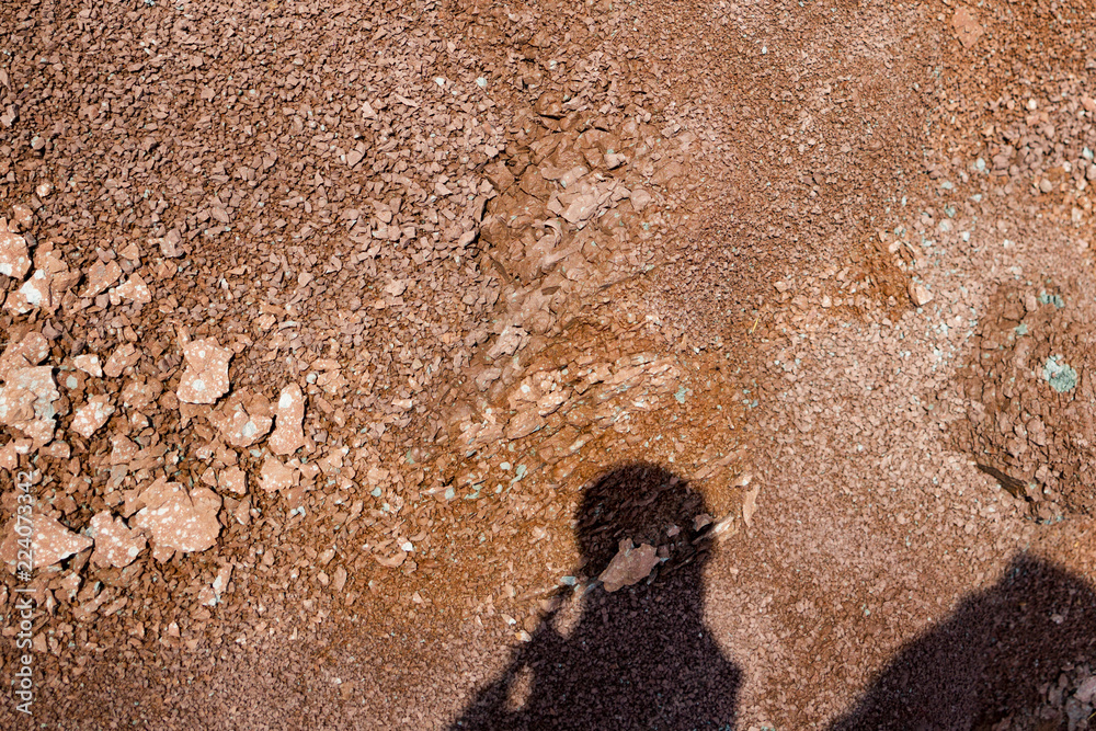 Red earth or soil background. Tropical laterite soil background of red ...