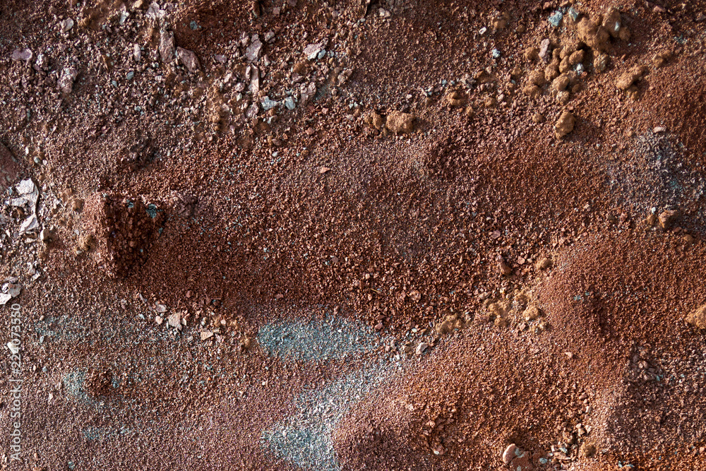 Red earth or soil background. Tropical laterite soil background of red ...