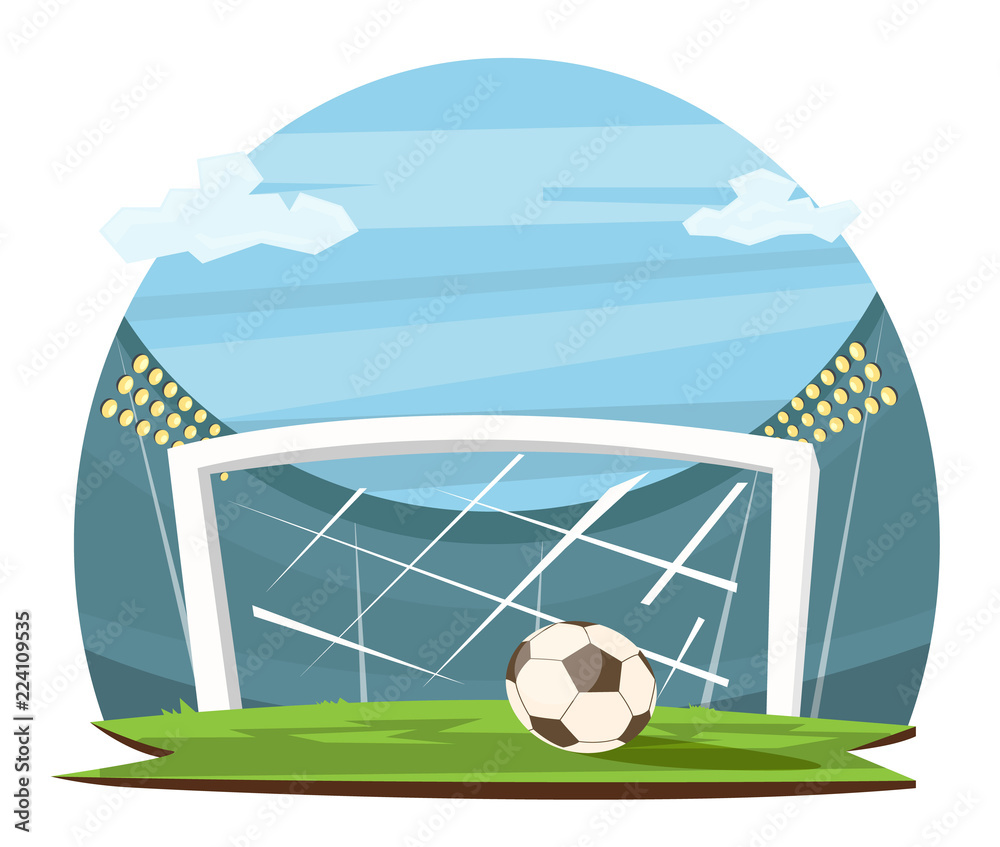 Cartoon football concept Stock Vector | Adobe Stock