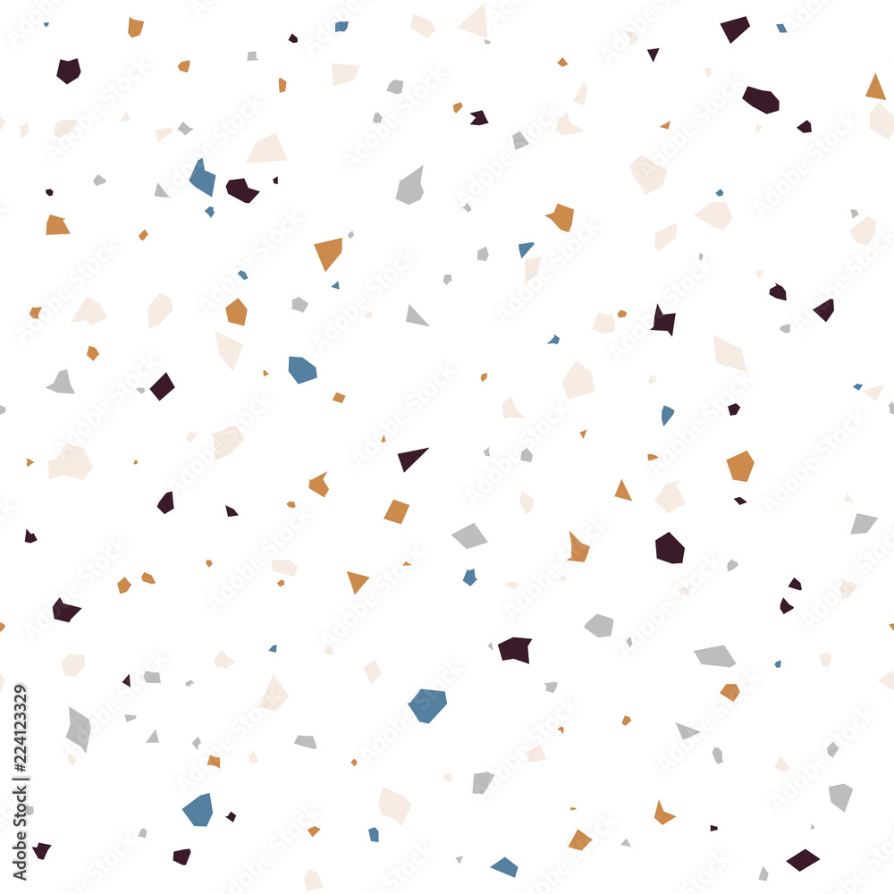Terrazzo flooring textured surface modern abstract pattern. Vector ...