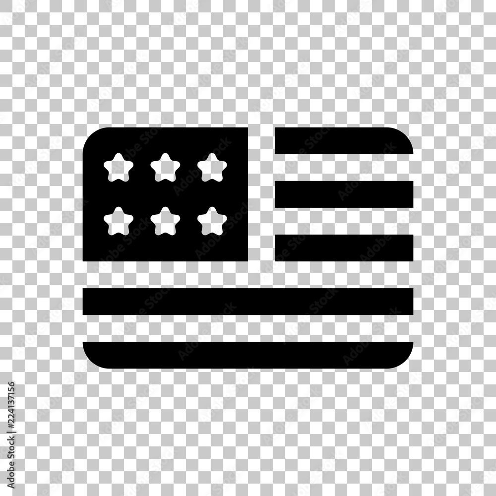 Usa Flag Icon Square